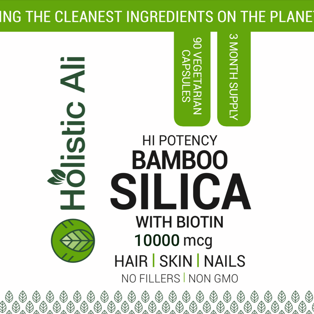 Bamboo Silica with 10,000 mcg Biotin - 90 Capsules – Holistic Thingz