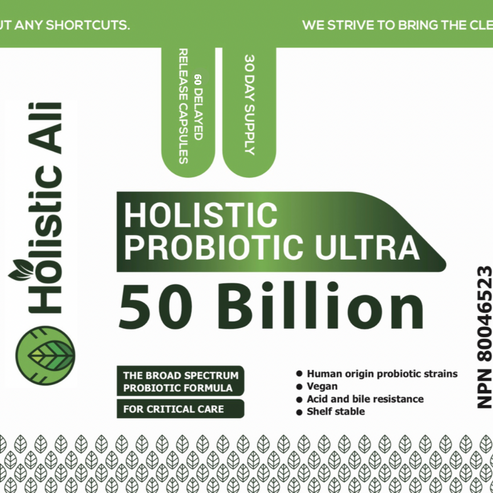 Holistic Probiotic Ultra 50 Billion 60 Delayed Release Capsule ...